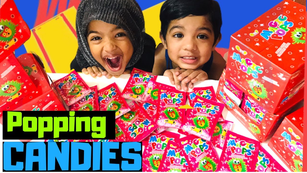 Lots of candies , MAGIC POPS [ 200 popping candies ] - YouTube