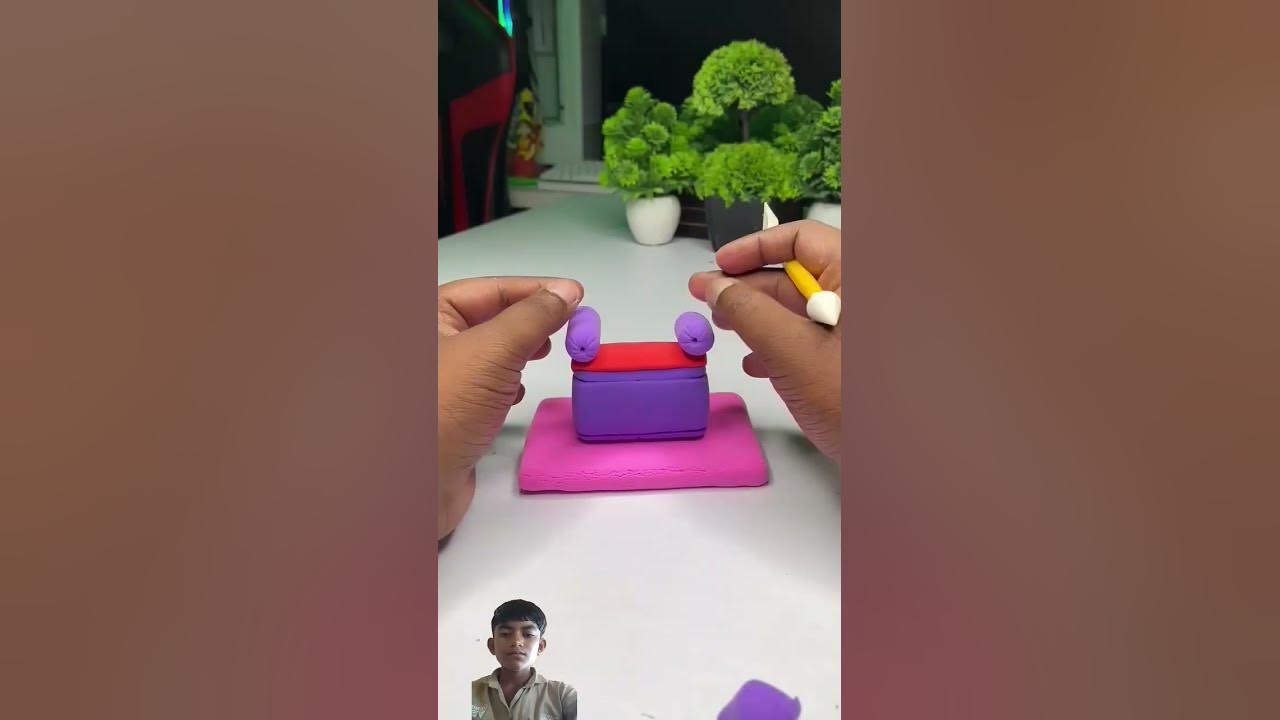 Ganpati bappa making with supar clay #shorts # shirts # ganpati # diy # yout - YouTube