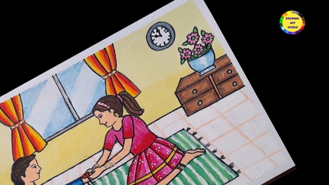 #rakshabandhan | Raksha Bandhan Drawing Easy | Raksha Bandhan Drawing ...