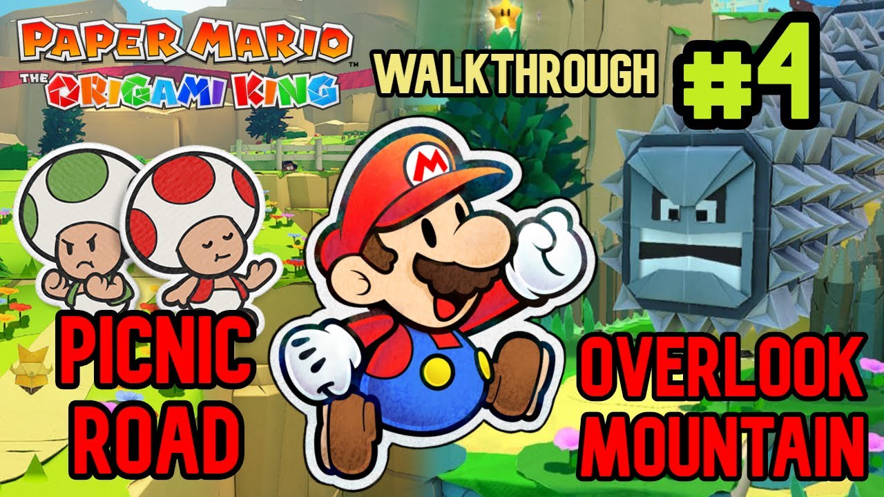 Paper Mario: The Origami King - Walkthrough #4: Picnic Road & Overlook ...
