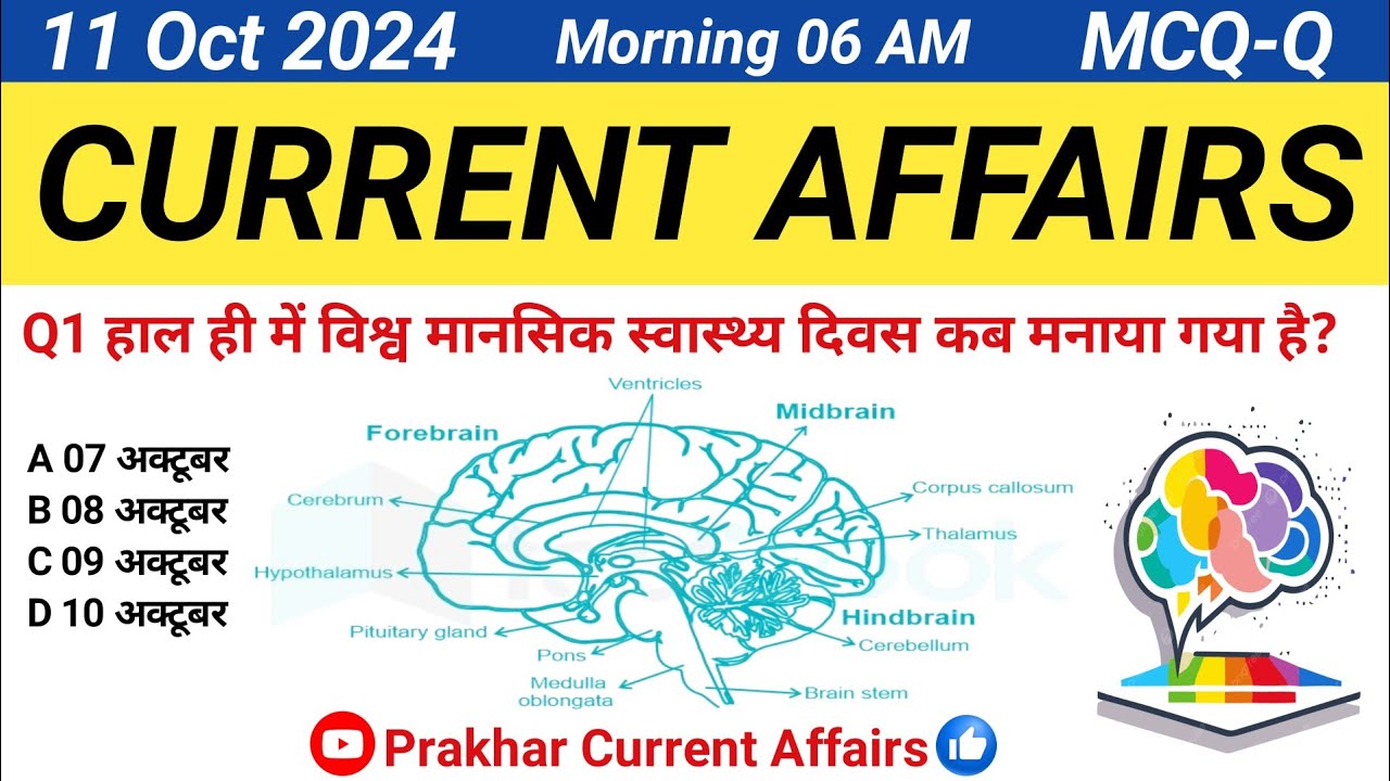 11 October Current Affairs 2024/Daily Current Affairs/Today Current ...
