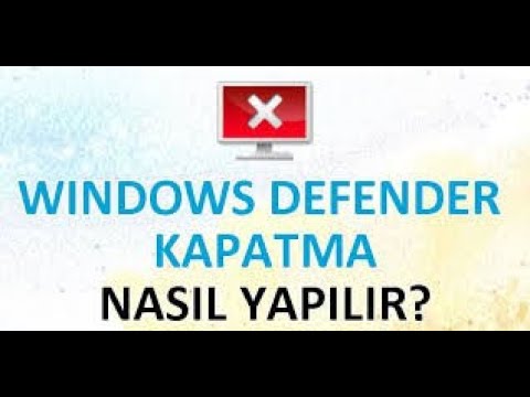 Windows Defender Nasıl Kapatılır ?