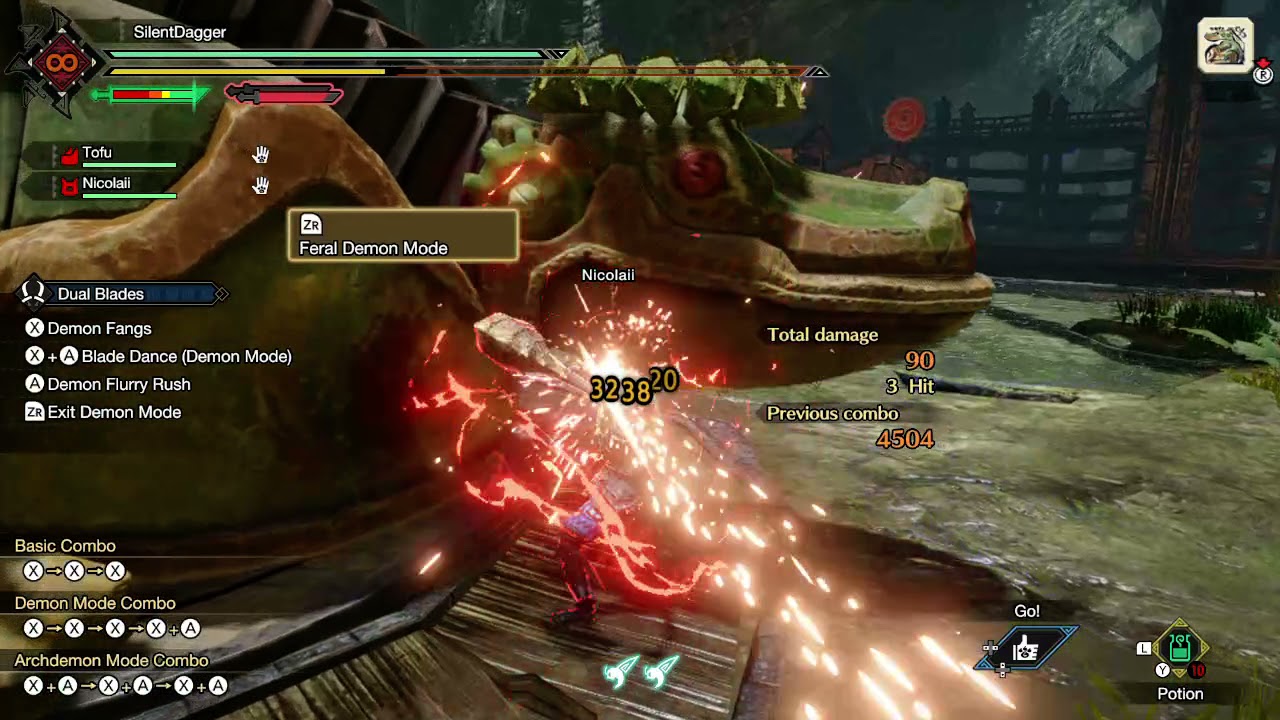 Dual Blades set MH Rise Insane piercing bind damage - YouTube
