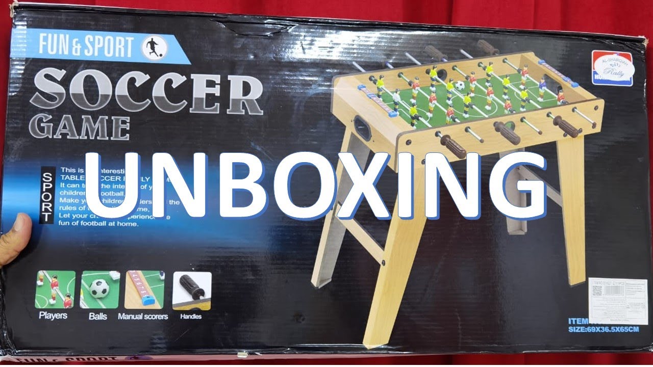 Soccer Board Game Unboxing | How To Play Table Soccer Game | Table ...