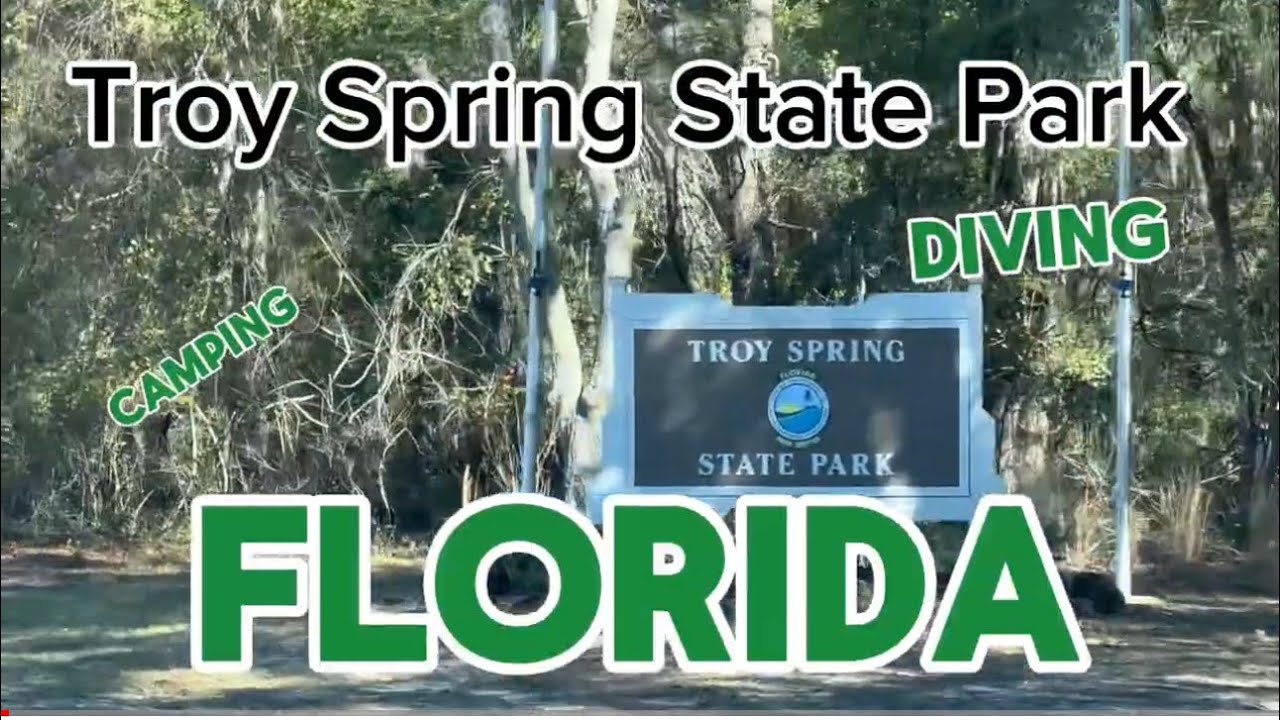 Troy State Park Florida Spring for Divers and Swimmers - YouTube