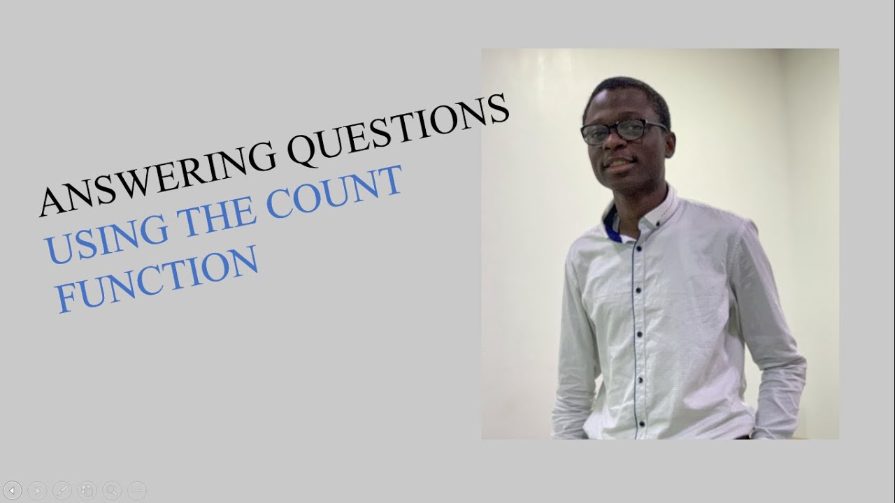 Answering questions with count function - Lecture 1 - YouTube
