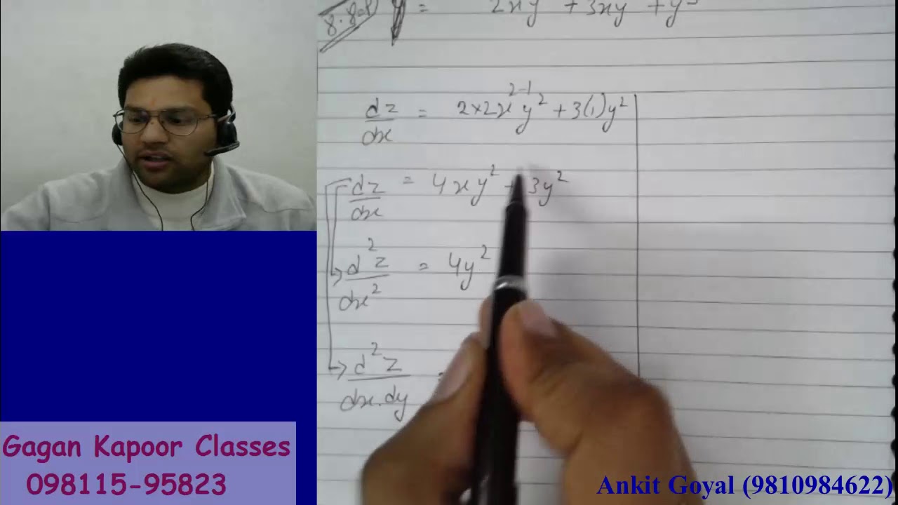 Partial Differentiation second order partial differentiation & EULER'S THEOREM - YouTube