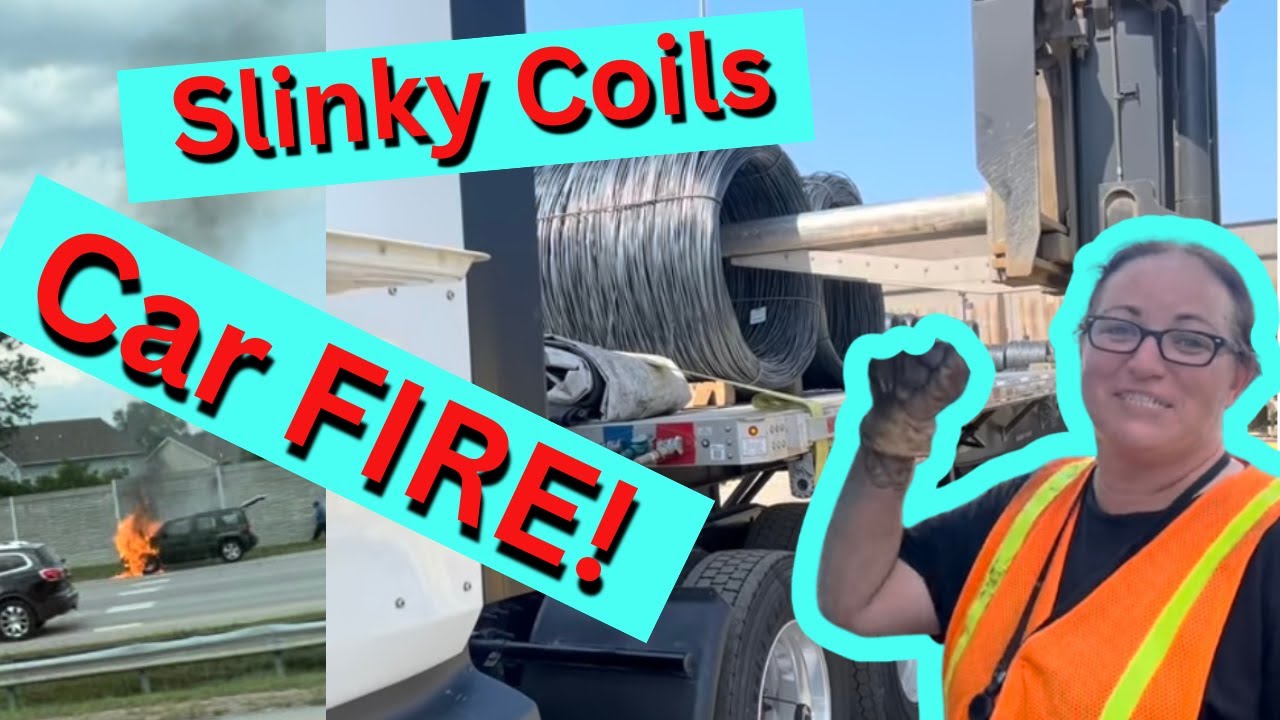CAR FIRE and Slinky Coils [Western Express] - YouTube