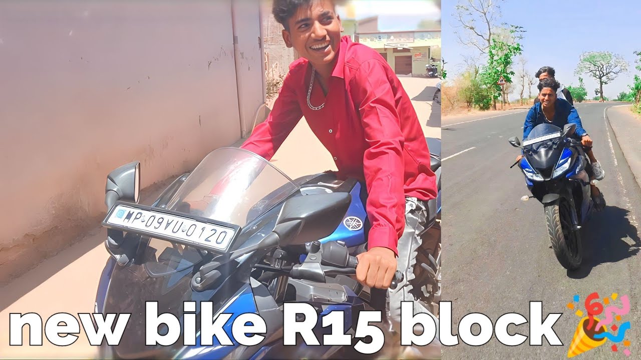 new bike R15 block🎉💓 second hand 👌 new block l shivachouhan l #blogger ...