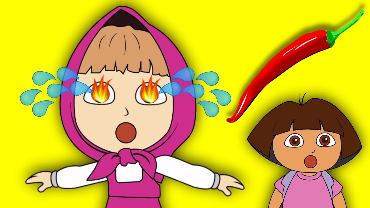 Masha And The Bear Masha Crying Mermaid s Lollipop stolen by Spiderman# ...