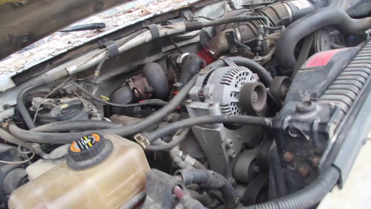 Ford F-350 XL Powerstroke 7.3L 1995 Turbo Diesel Hard To Start! - YouTube