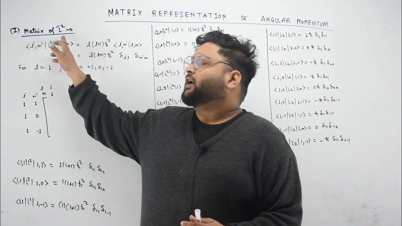 MATRIX OF ANGULAR MOMENTUM COMPONENTS AND LOWERING RAISING OPERATOR [ L2 , Lx , Ly , Lz , L+ and ...