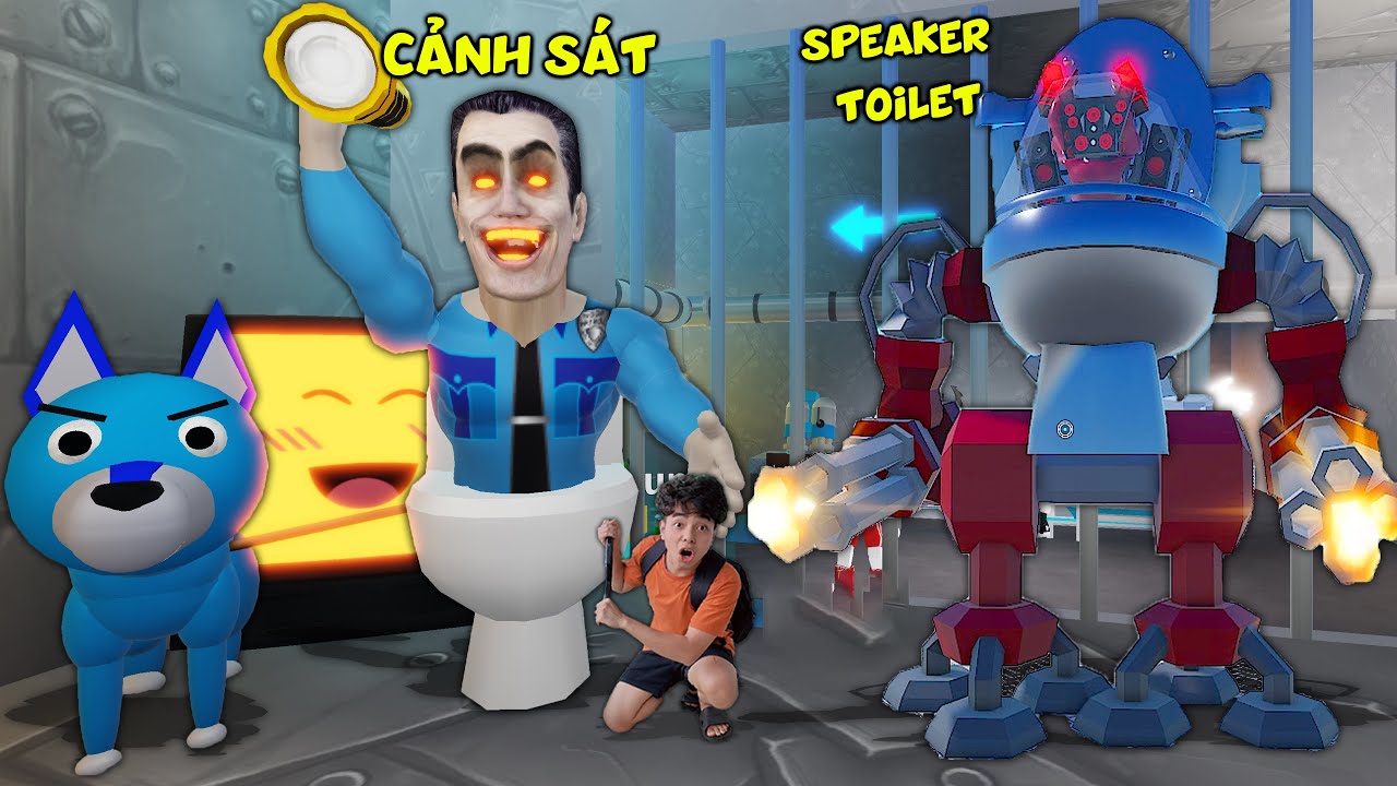 THẮNG TÊ TÊ ĐỘT NHẬP NHÀ TÙ CẢNH SÁT SKIBIDI MỞ KHOÁ CAI NGỤC SPEAKER ...