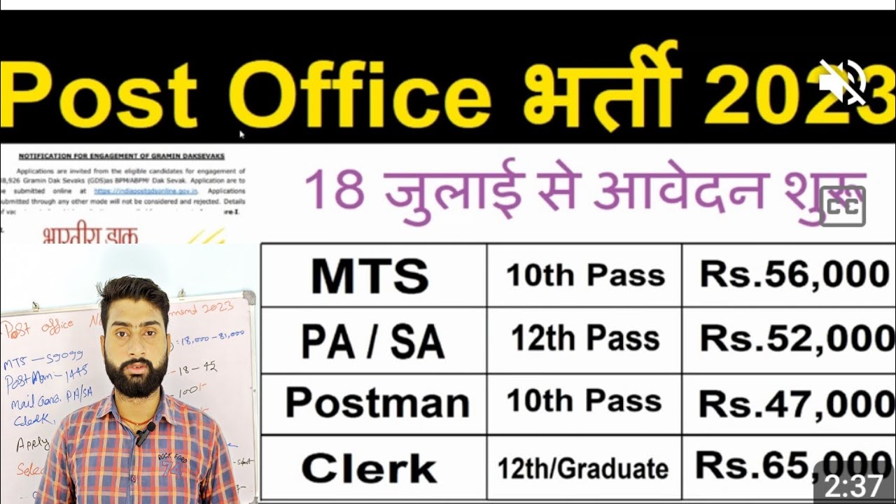 Post Office New Vacancy 2023 India Post Recruitment 2023 Post post-office-new-vacancy-2023-india-post-recruitment-2023-post