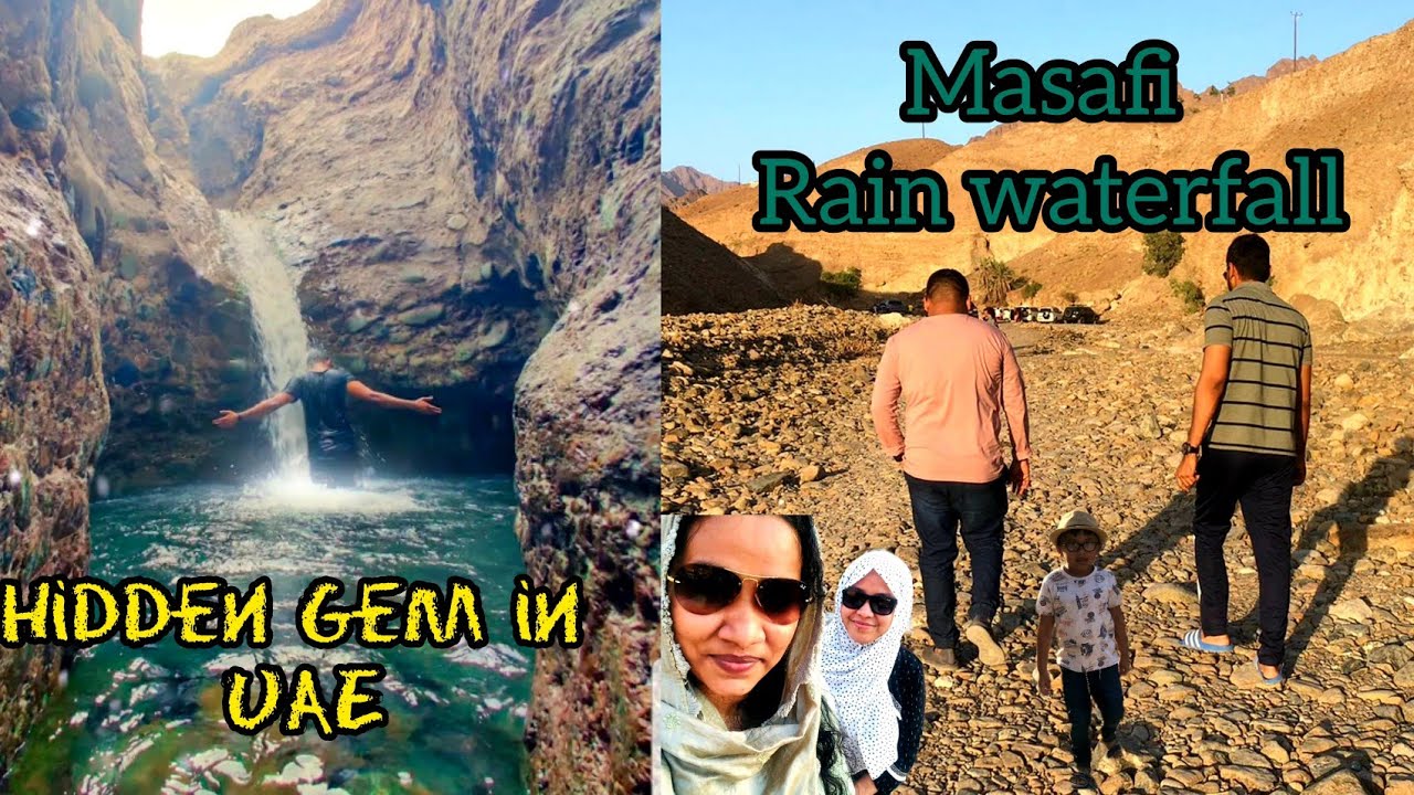 Hidden place in khorfakkan| Natural waterfall in UAE| Masafi Rain ...