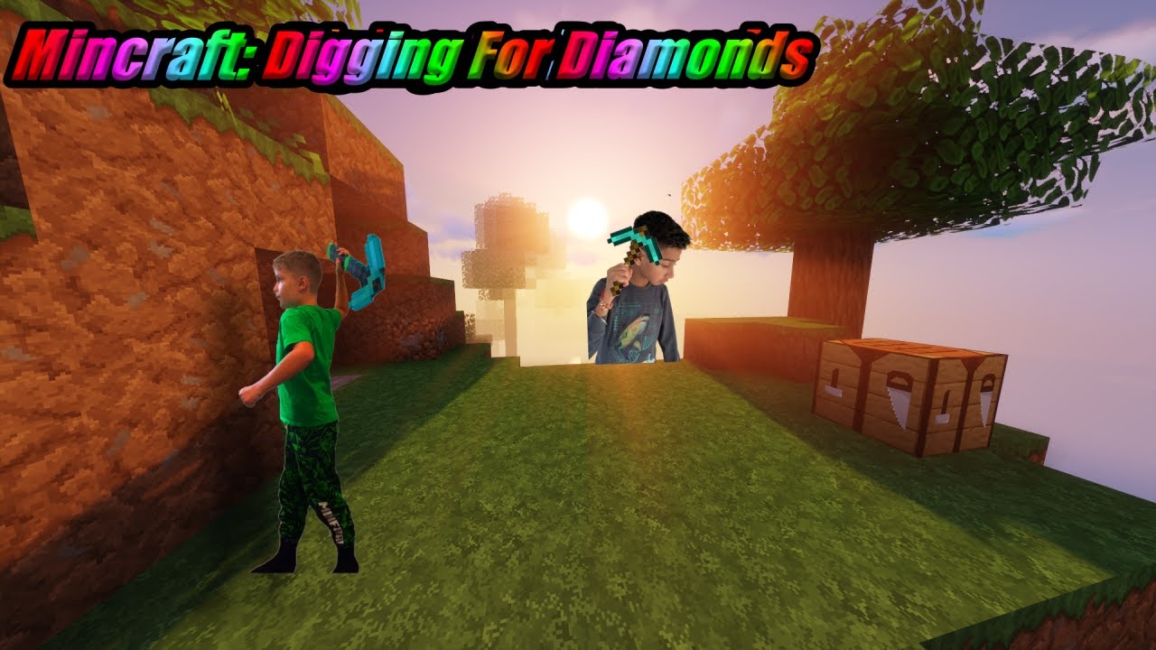 Minecraft:Digging For Diamonds - YouTube