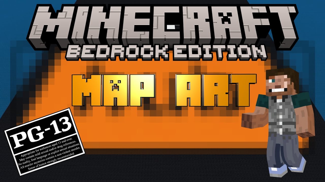 Map Art On Minecraft Bedrock Realm with my Buddies - YouTube