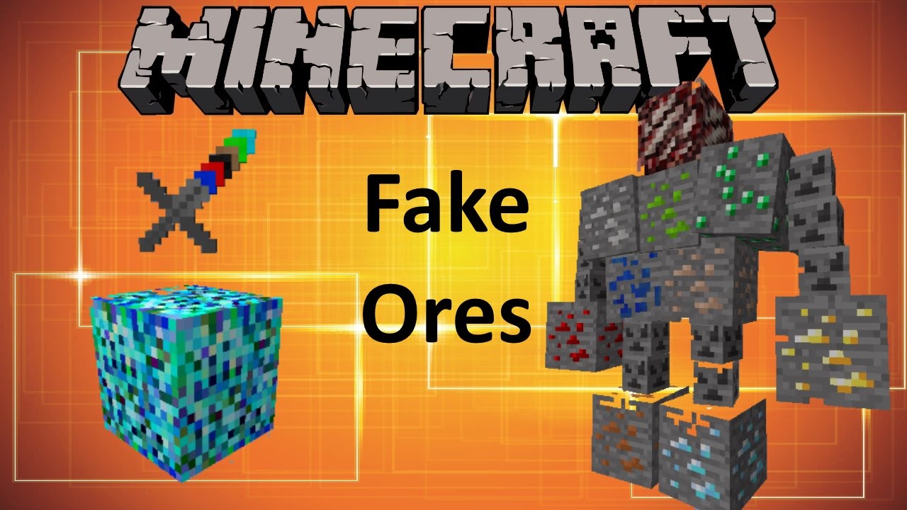 Minecraft: FAKE ORES MOD - YouTube