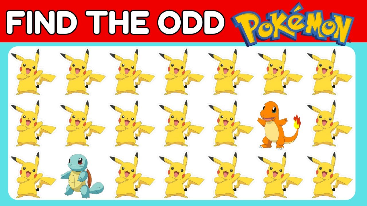 Find the Odd One Out POKEMON edition - YouTube
