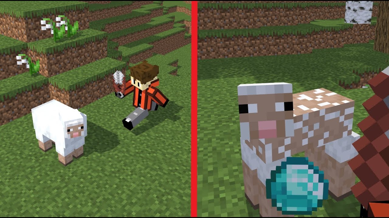 Minecraft But Shearing Sheep Is OP - YouTube