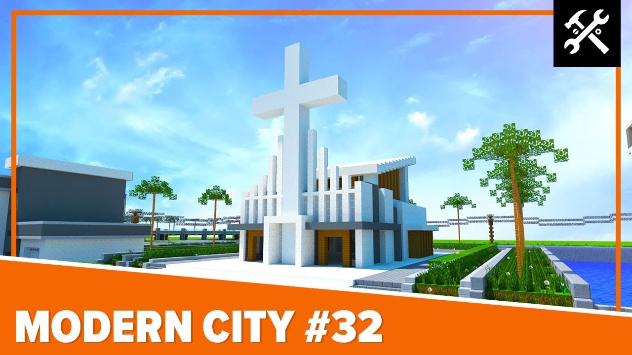 Modern City #32: Church - Minecraft Timelapse - YouTube
