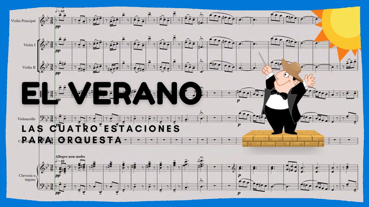 ☀️ El VERANO (Las 4 Estaciones - Vivaldi) 🔹 Partitura para ORQUESTA ...