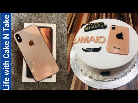 I Phone Cake design| How to Make Mobile Theme Cake|Life with Cake N ...