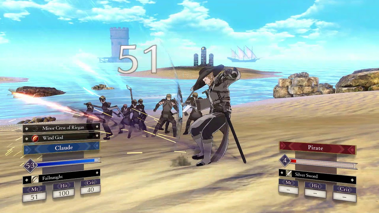 Fire Emblem Three Houses Claude Barbarossa Wind God - YouTube