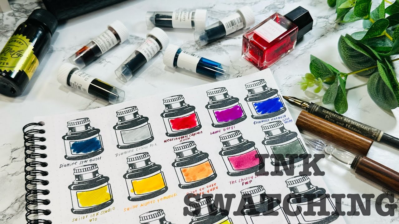Ink Swatch Part 1|Goulet Pens|Fountain Pen|Fountain Pen Inks|Diamine ...