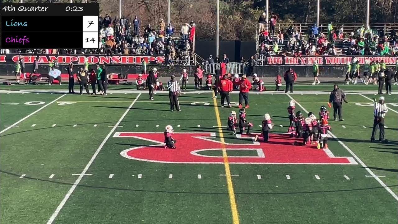 BTS Super Bowl 8U Brooklyn Chiefs vs Brick City Lions - YouTube