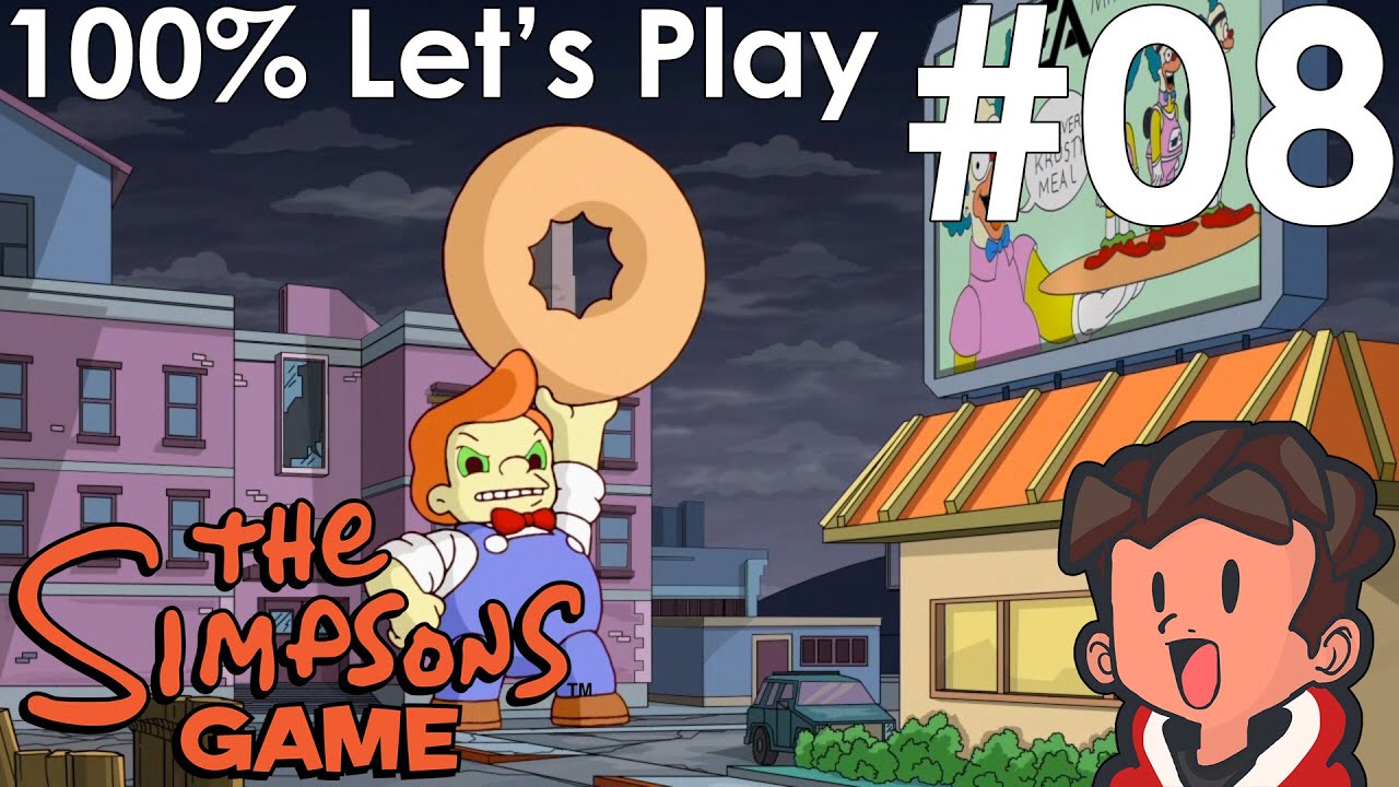 SHADOW OF THE COLOSSAL DONUT | The Simpsons Game [Ep. 08] - YouTube