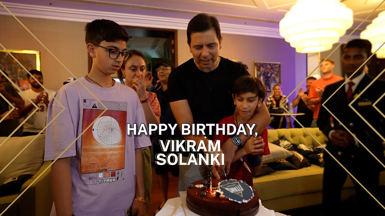 It's our Director of Cricket, Vikram Solanki's birthday! - YouTube