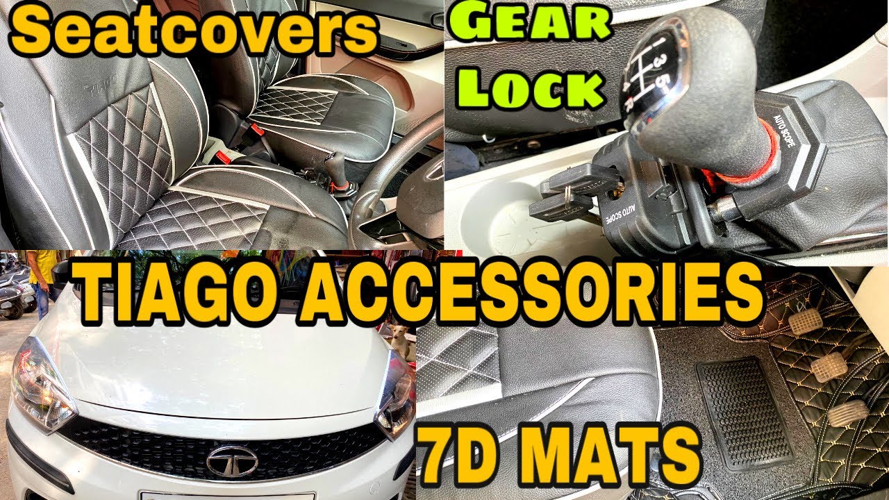 TATA TIAGO FRONT DRL, CENTRE LOCKING, GEAR LOCK, 7DMATS| COMPLETE TIAGO ...