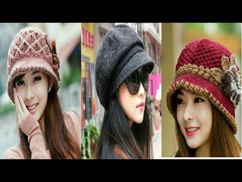 Latest winter cap design|| New winter cap design for women and girls ...
