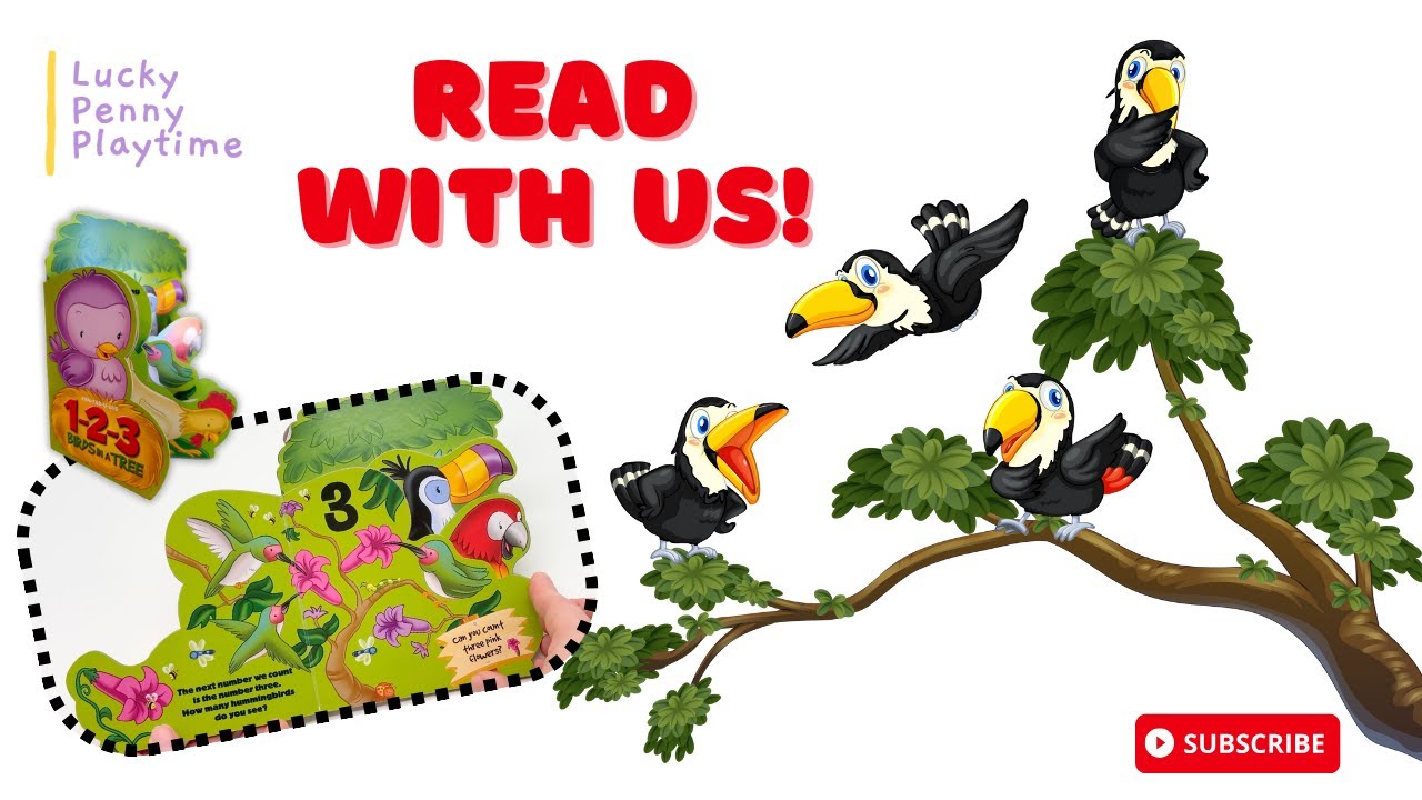 Let's Read a Book Aloud! 123 Birds in a Tree - YouTube
