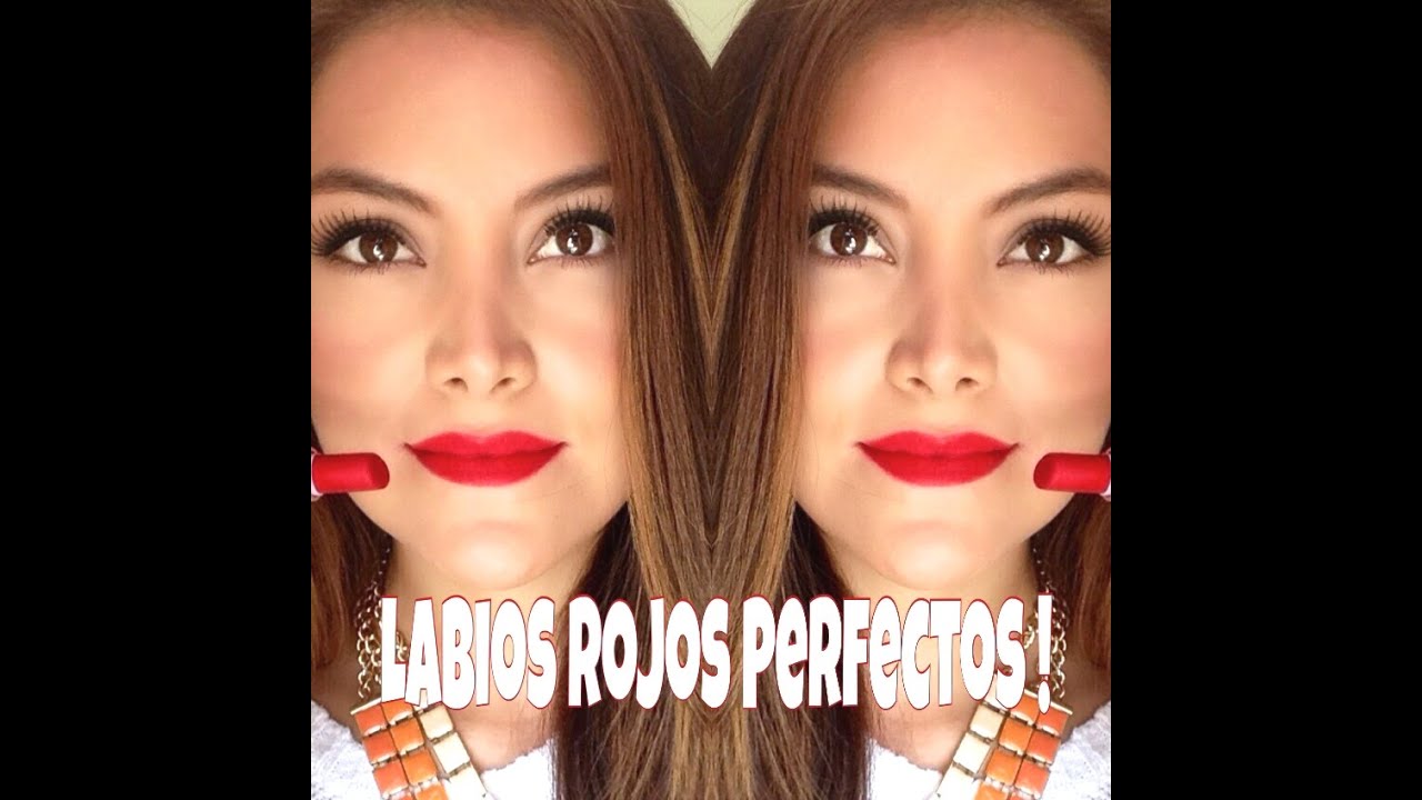Como conseguir unos labios ROJOS perfectos - Tutorial - YouTube