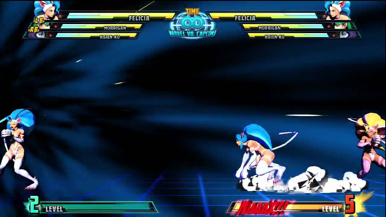 Marvel Vs Capcom 3 - Ranges for Felicia's Please Help Me Super - YouTube