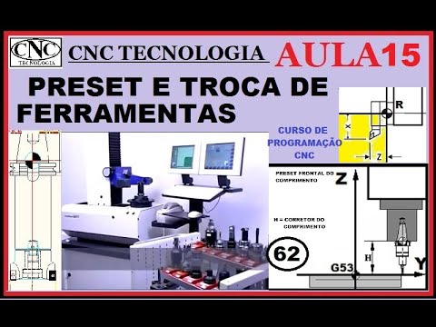 62- PRESET E TROCA DE FERRAMENTAS EM MÁQUINAS CNC. COMO MEDIR EM ...