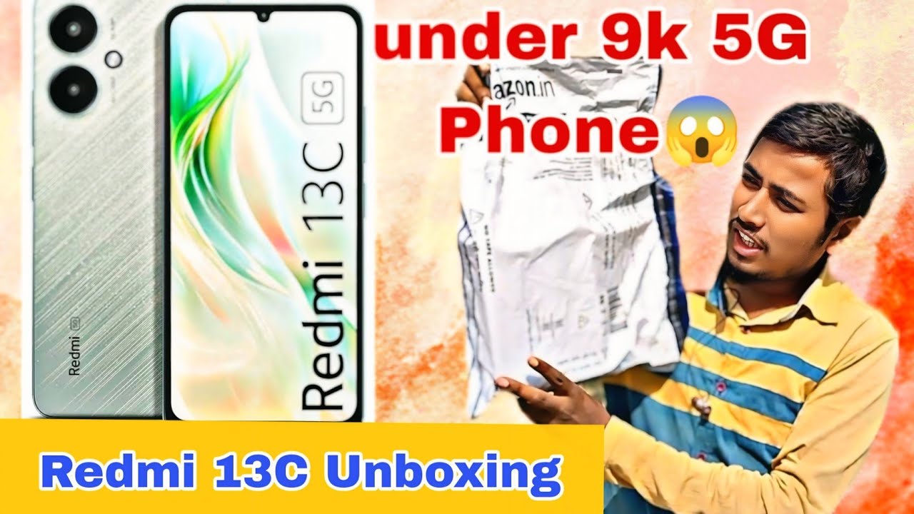 Under 9k 5G Android Phone || Redmi 13C Unboxing || #unboxing # ...