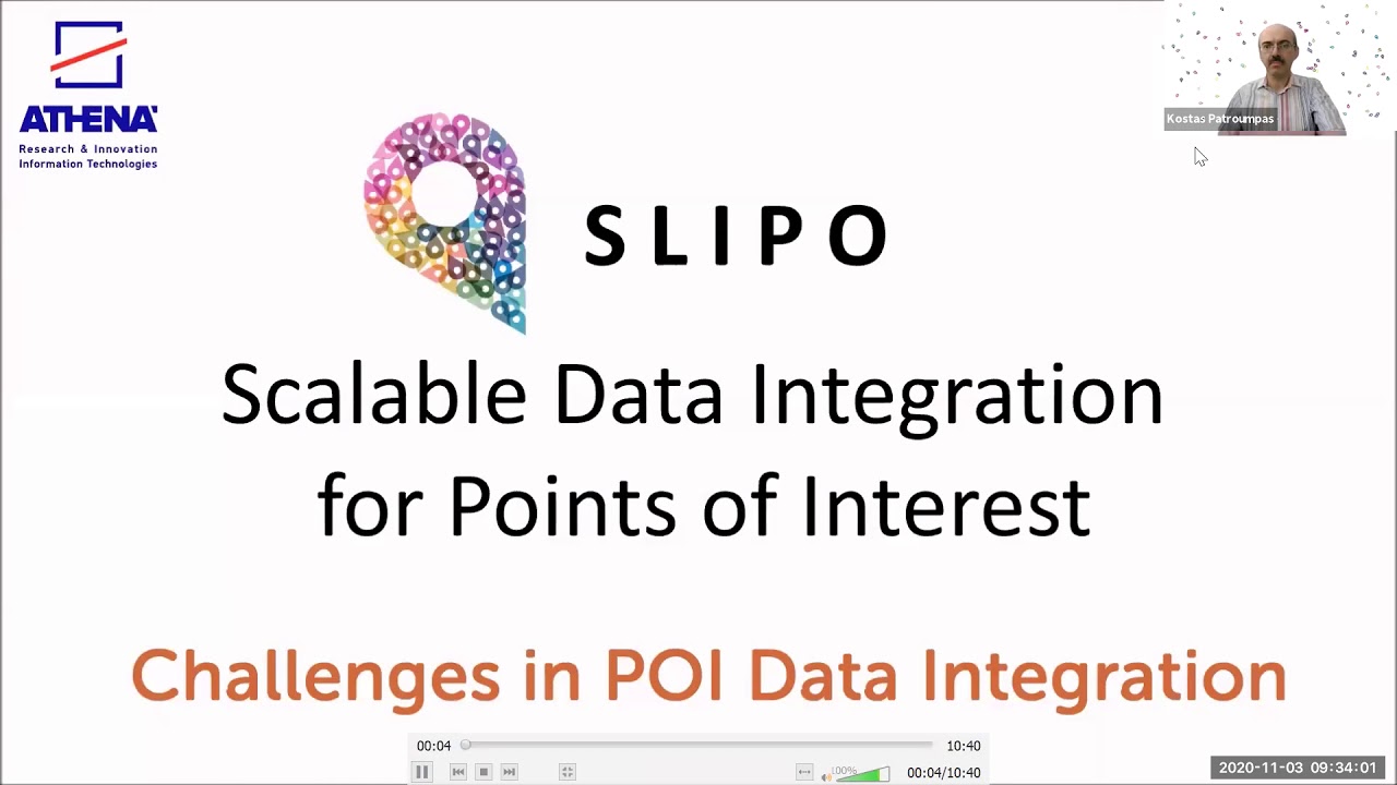 SLIPO: Scalable Data Integration for Points of Interest - YouTube