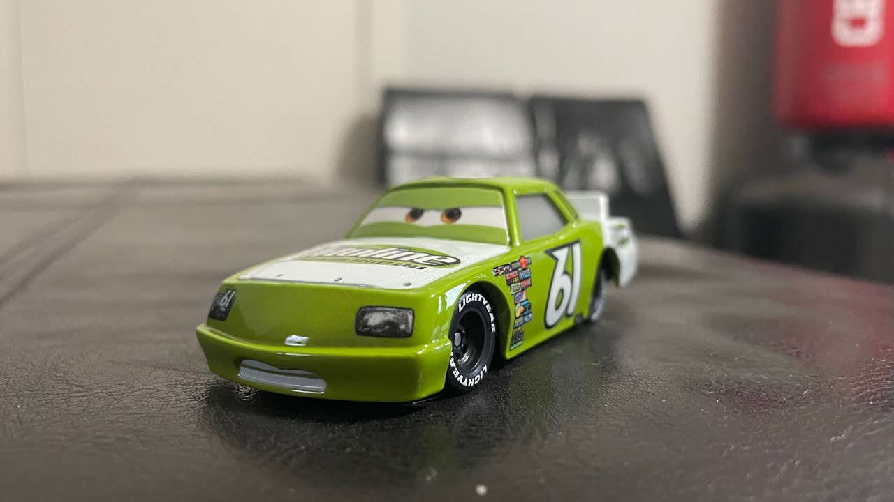 Mattel Disney Cars James Cleanair (Vitoline #61) piston cup racer - YouTube