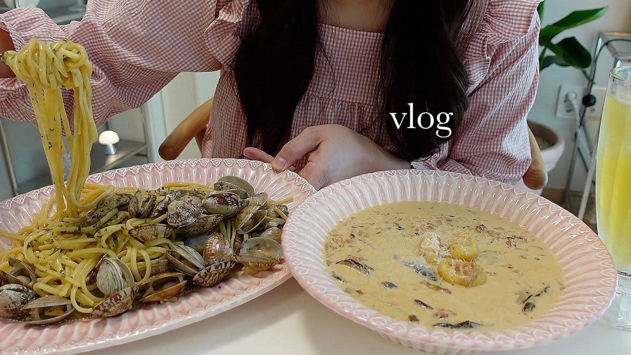 Eng Vlog 자취 브이로그 Lexon 렉슨조명 철제트롤리 언박싱하고 자취방 꾸미는 일상 오늘의집vip브리치즈파스타