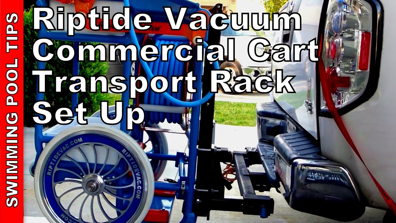 Riptide Vacuum Commercial Cart Transport Rack Set Up - YouTube