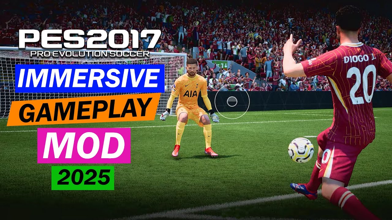 PES 2017 NEW IMMERSIVE GAMEPLAY MOD 2025 - YouTube