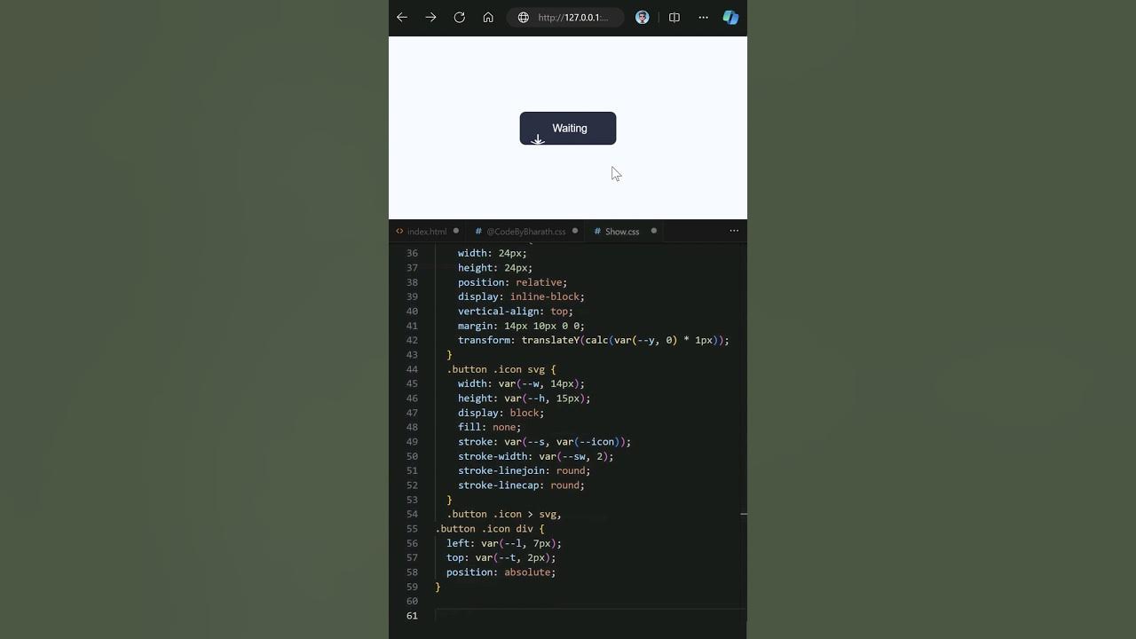 Day 053 - 🔥Micro css download button animation #coding #webdevelopment #frontend #html #css # ...