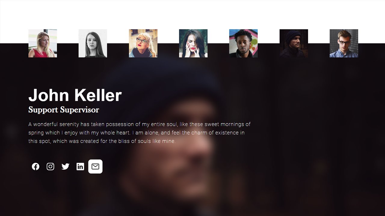 A Team Section Using Html Css And Javascript Youtube 
