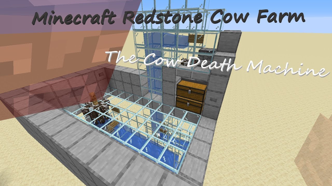 The Cow Death Machine | Cow Farm | Minecraft Tutorial - YouTube