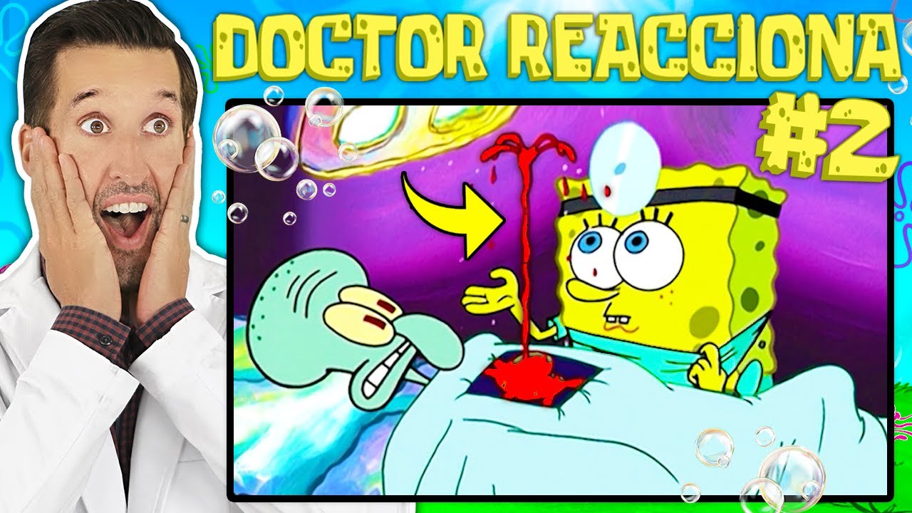 Médico de Emergencias REACCIONA a las Escenas Médicas de Bob Esponja #2 ...