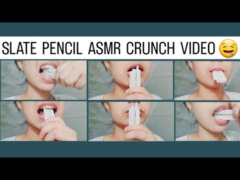 Slate pencil asmr crunch video 🤤 - YouTube