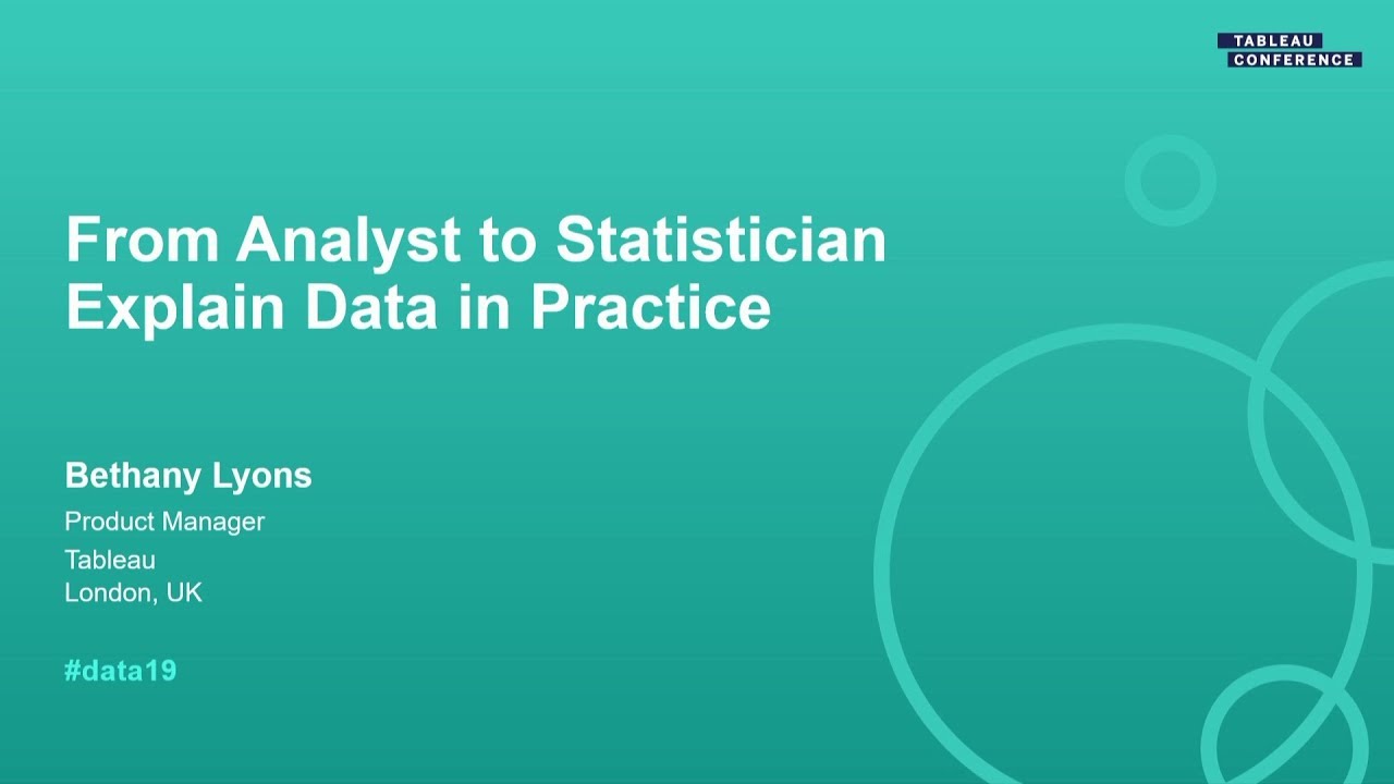 From Analyst to Statistician: Explain Data in Practice - YouTube